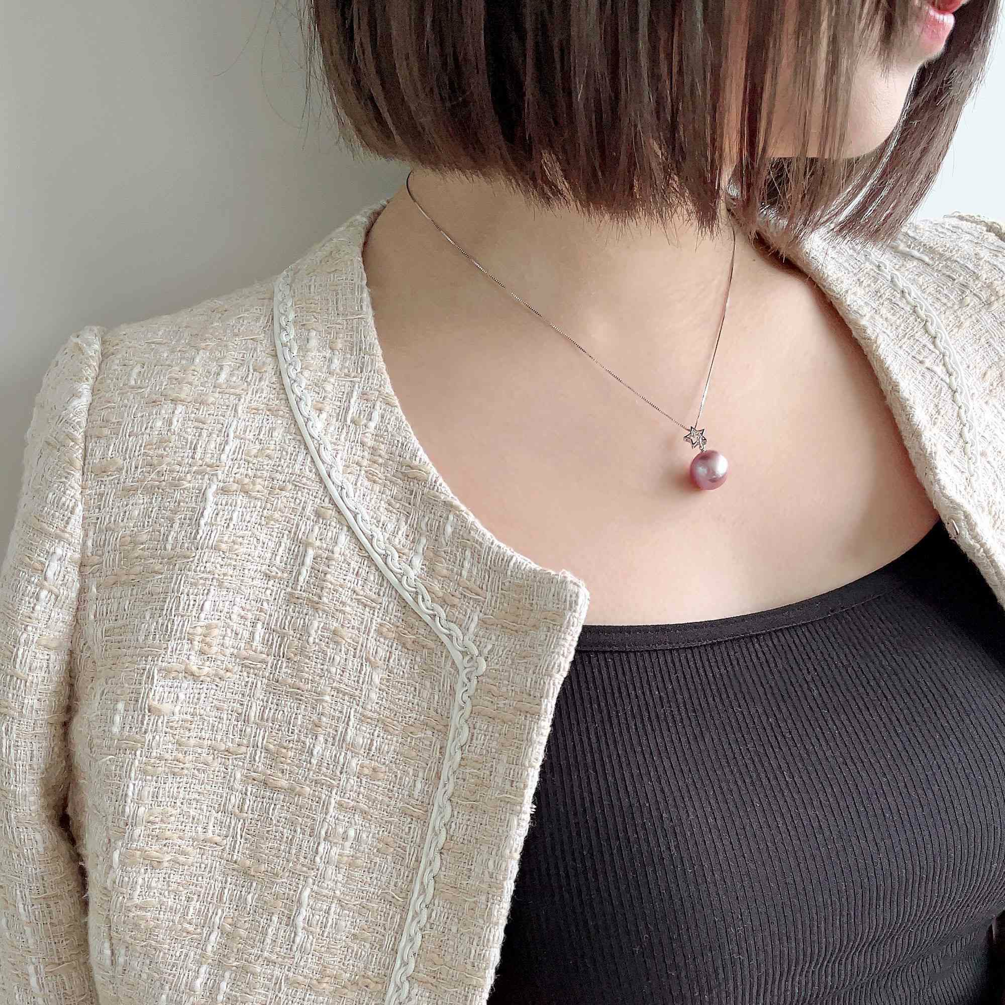 Mauvette(モーベット) -稀少なモーブピンク系 有核淡水パール- | Pearl for Life（パールフォーライフ）